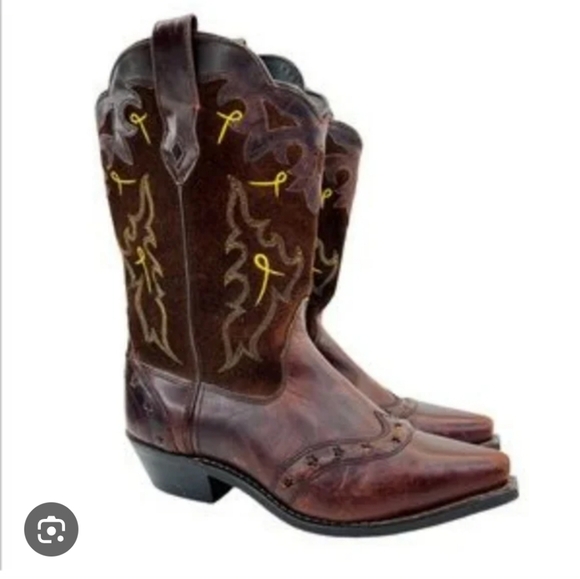 Double H | Shoes | Double H Brown Western Cowboy Leather Boots With ...